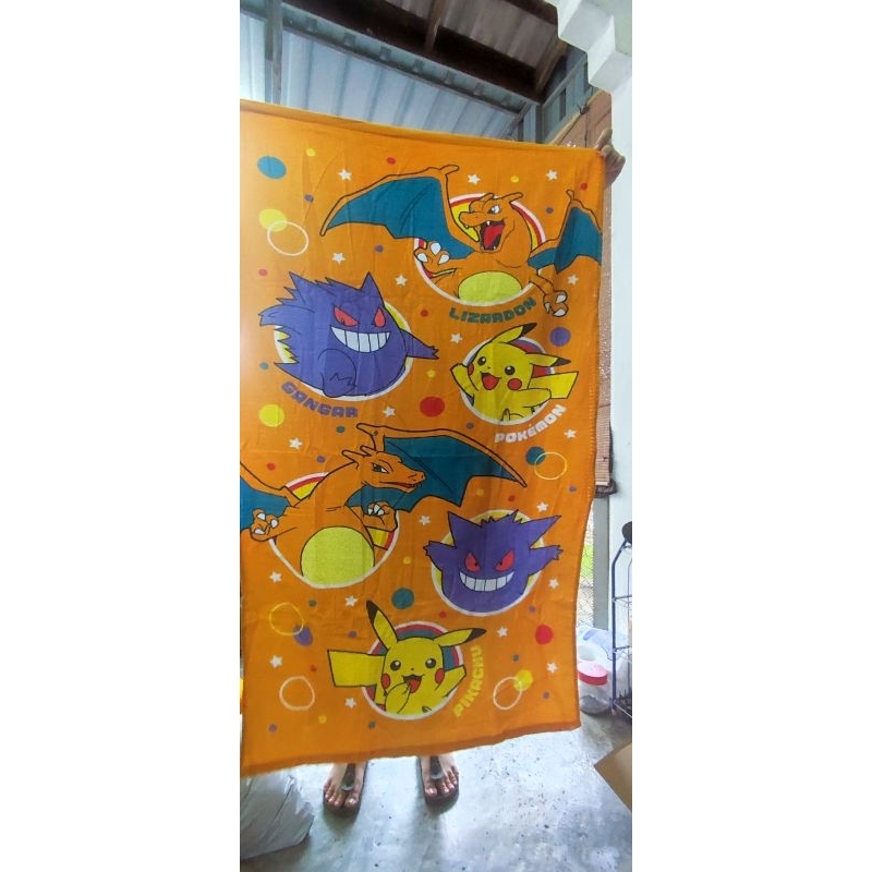 Pokemon pikachu bath towel 皮卡丘浴巾吸水款+纯棉120*60cm+- | Shopee Malaysia