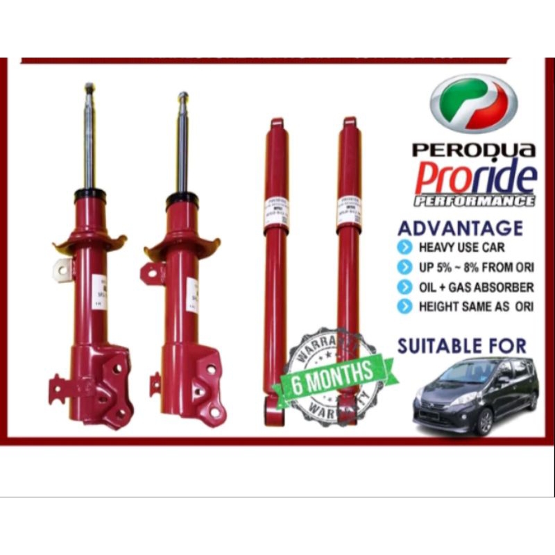 🔥PRORIDE HEAVY DUTY ABSORBER PERODUA ALZA READY STOCK]🔥 | Shopee Malaysia