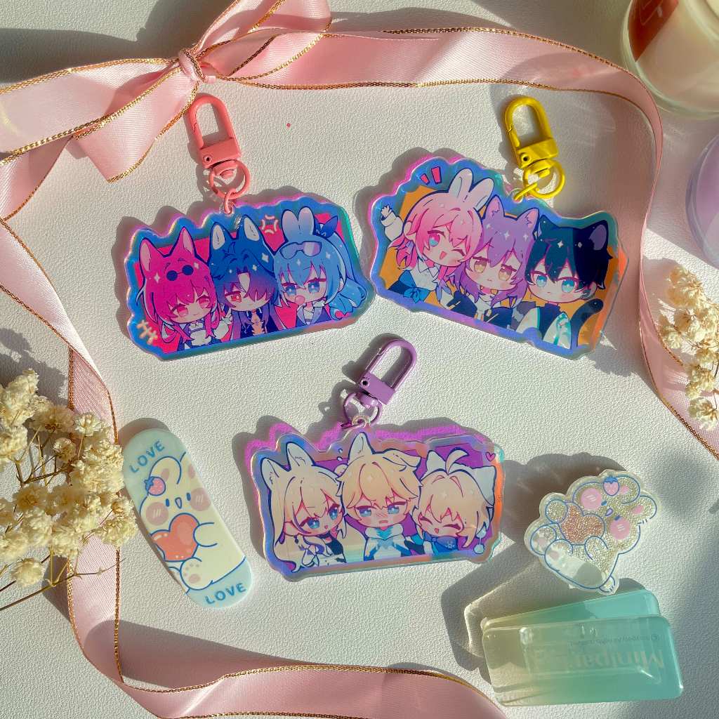 Honkai Star Rail Holographic Keychains | Shopee Malaysia