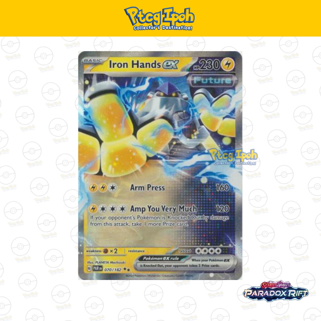 [Pokémon TCG] Paradox Rift: Iron Hands ex - 070/182 - Ultra Rare | Shopee Malaysia
