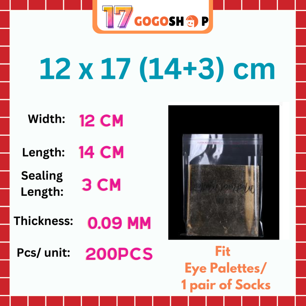Extra Thick 0.09mm OPP Plastic Transparent Self Adhesive Bag ...
