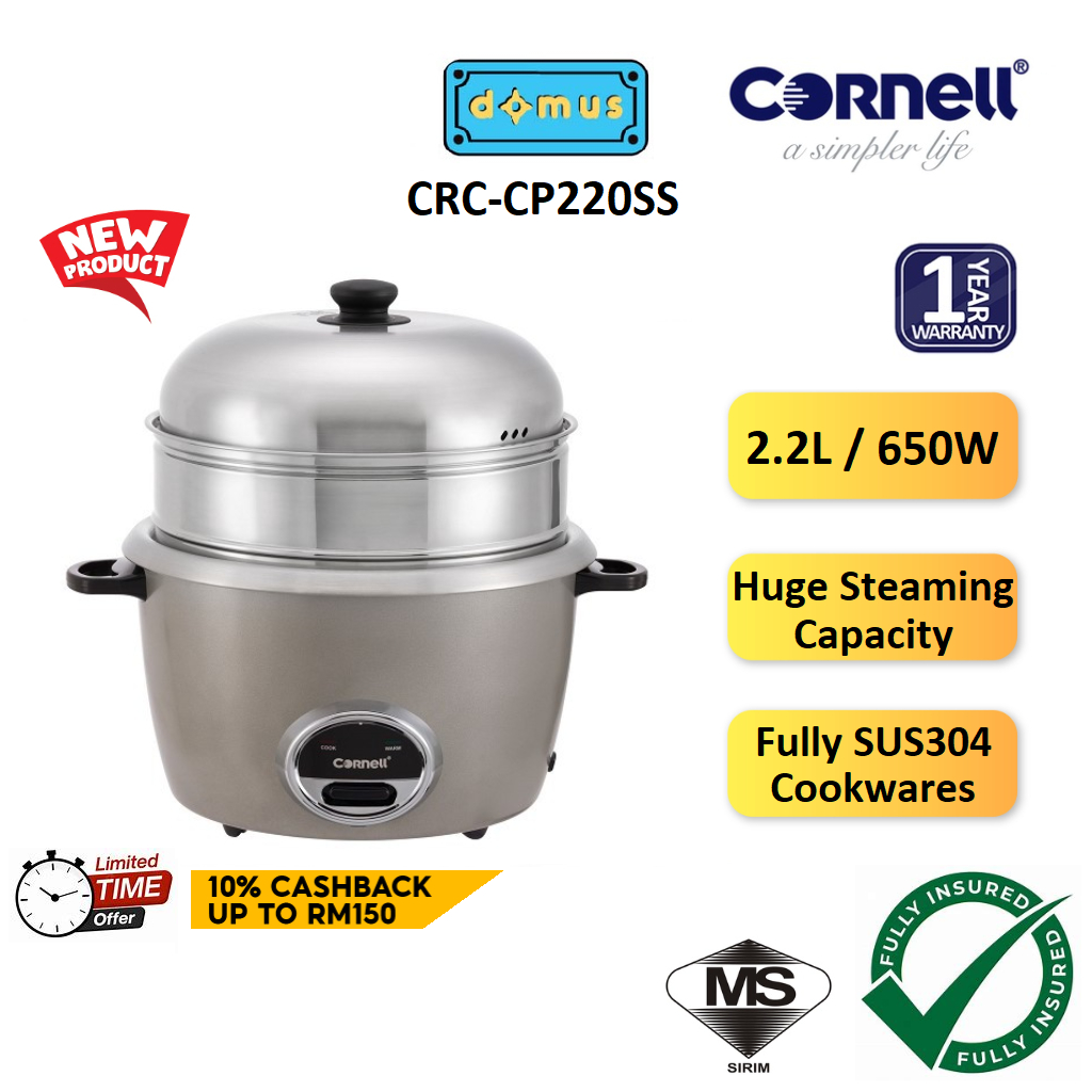 Cornell SteamPro Rice Cooker Multi Cooker Steamboat Food Steamer Periuk ...
