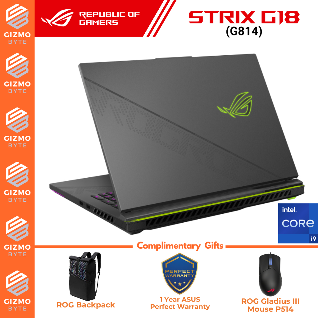 ROG Strix G18 G814J-ZRN6008W - Intel Core i9-14900HX,NVIDIA RTX4080 ...
