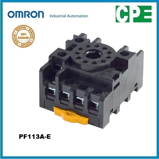 Omron 11 Pin 250V ac DIN Rail Relay Socket, for use with MKS3P | Shopee ...
