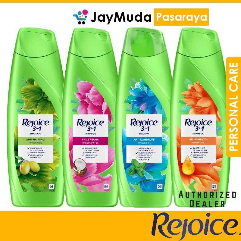 Rejoice Shampoo 3in1 Rich Smooth Anti Dandruff Frizz Repair Anti Hair ...