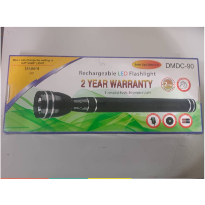 DMDC-90 TORCH LIGHT JAPAN , LONG RANGE GHS LED FLASH, RECHARGEABLE ...