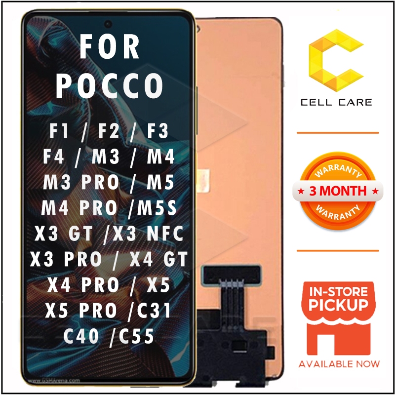 LCD SCREEN Compatible For POCO F1 F2 F3 F4 M3 M4 M5 M5S M6 PRO X3 GT ...