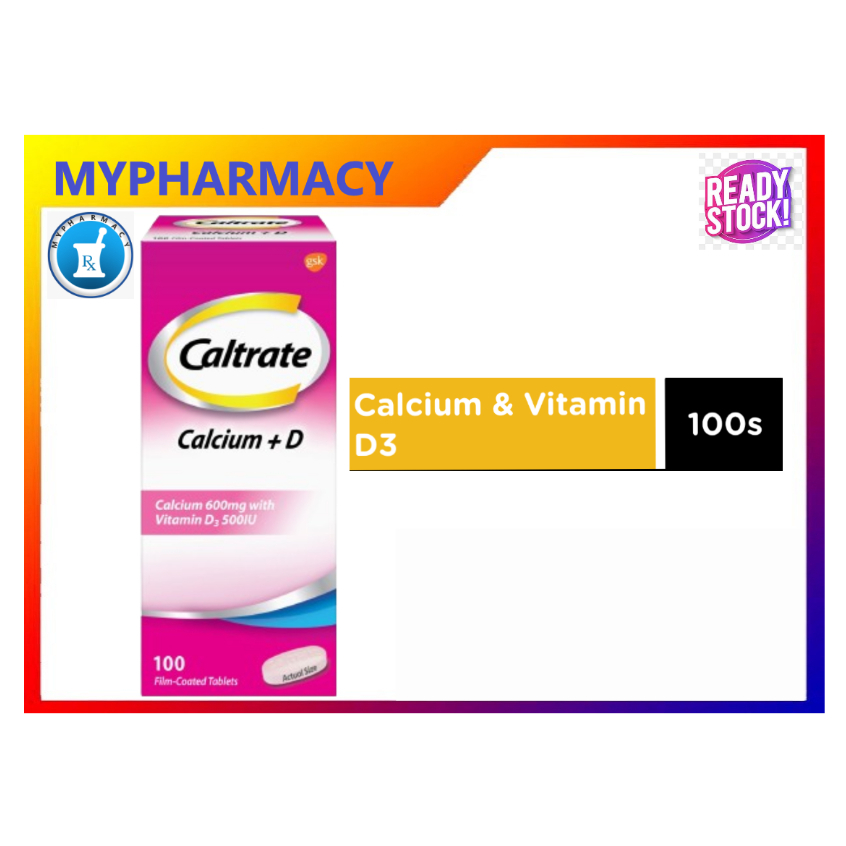 Caltrate 600 + D Tab 100's (Pink) | Shopee Malaysia