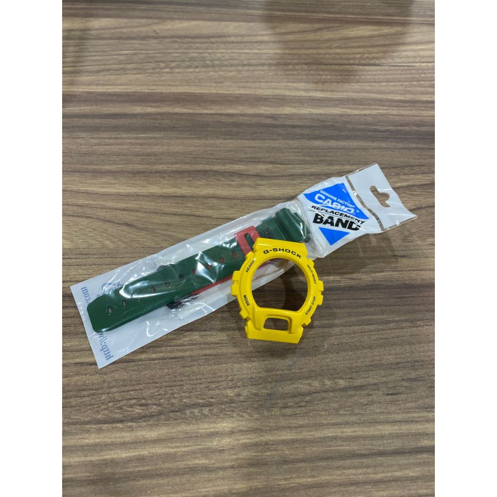 ORIGINAL CASIO G-SHOCK WATCH GLX-6900XA-9 RASTA BAND & BAZEL ...