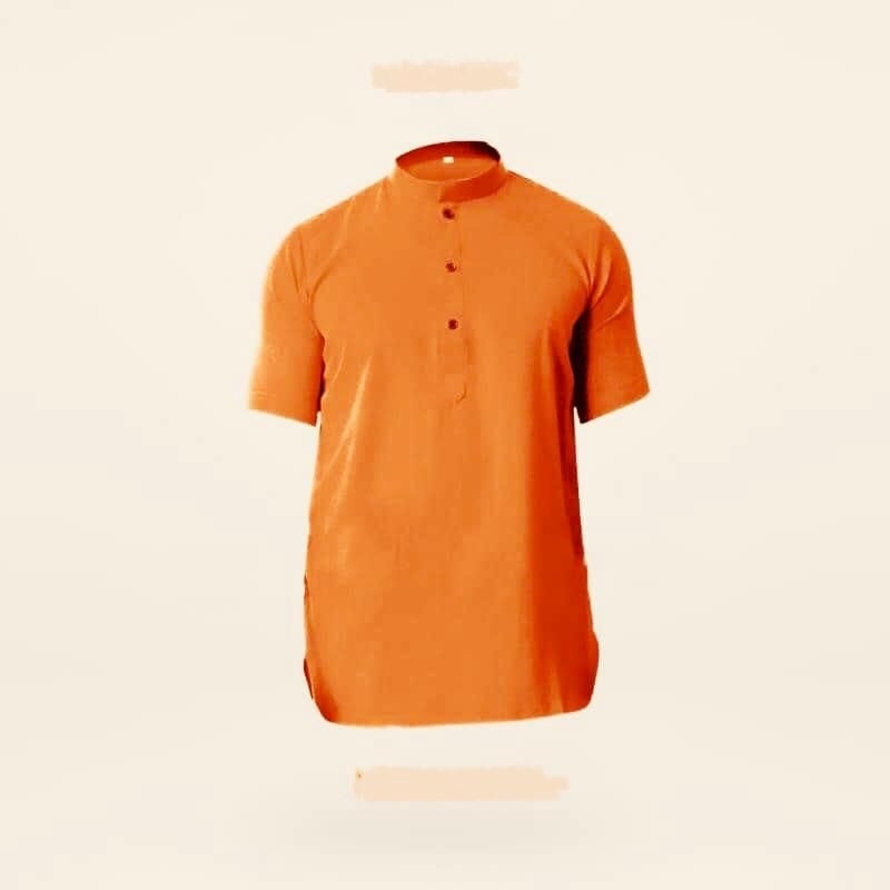 kurta orange bata premium quality | Shopee Malaysia