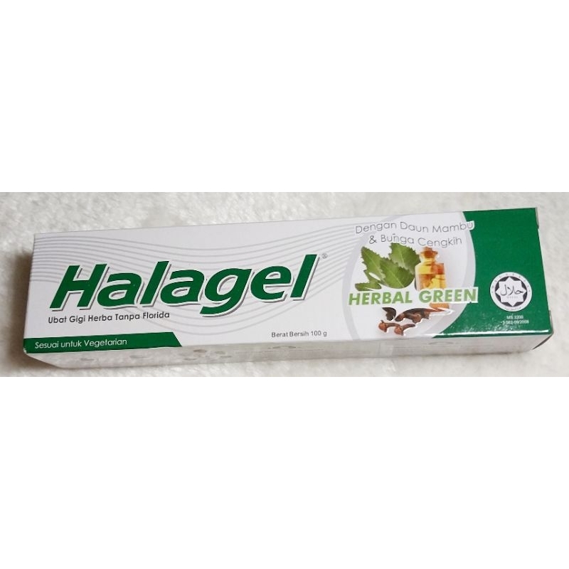 🔥HALAGEL Herbal Non-Fluoridated Toothpaste Herbal Green 🍃 | Shopee Malaysia