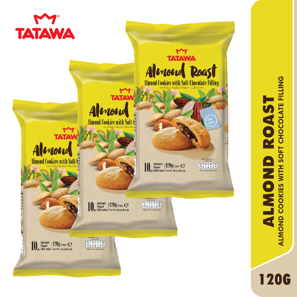 Tatawa Biskut Berinti Perisa Coklat Badam [3 x 120g] – Pek Nilai ...