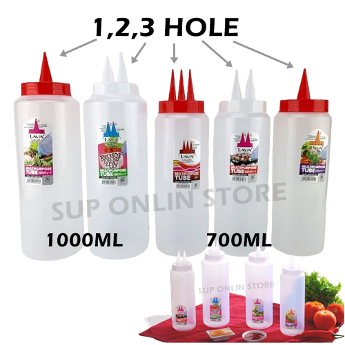 LAVA Sauce & Spice Squeezer [700ml / 1000ml] / Multipurpose Plastic ...