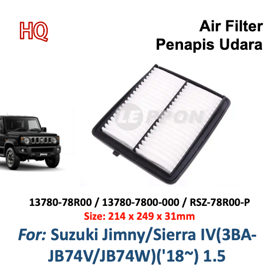 Leppon air filter Suzuki Jimny Sierra IV (3BA-JB74V/JB74W) ('18~) 1.5 ...