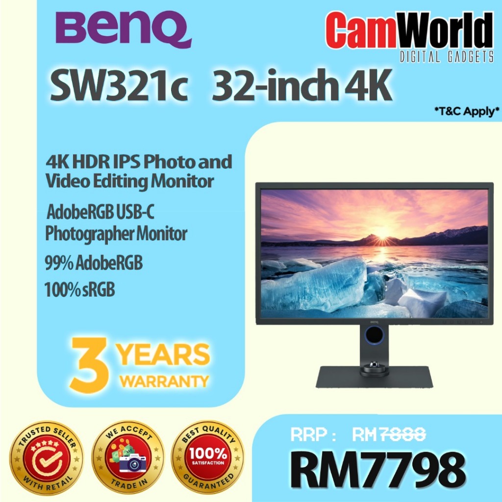 BENQ Monitor SW321c 32-inch 4K | Shopee Malaysia