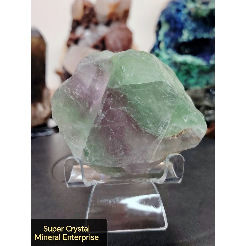(Local Ready Stock/本地现货)天然高等级紫绿莹石水晶原矿Natural High Gred Special Fluorite ...
