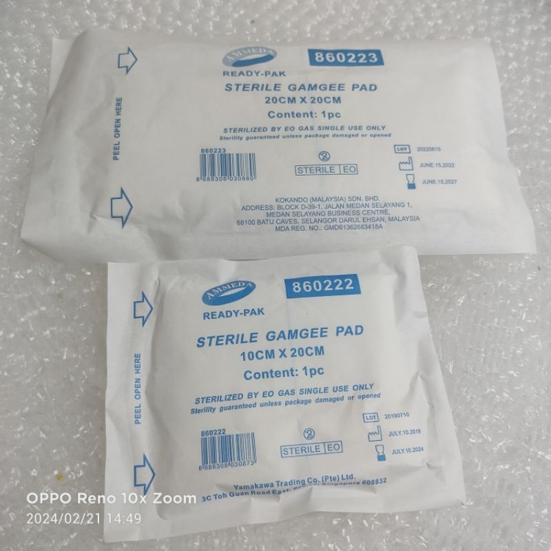 AMMEDA READY-PAK STERILE GAMGEE PAD (1PCS) | Shopee Malaysia