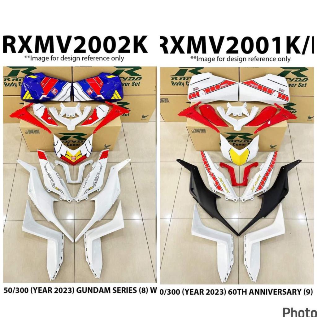 CoverSet Yamaha XMax V2 X-Max 2023 2024 250CC Cover Set White Gundam ...