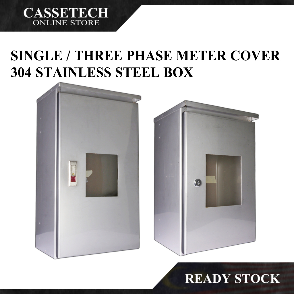 STAINLESS STEEL 1 3 PHASE OUTDOOR METER BOX FIBER BOARD TNB THREE PHASE ...
