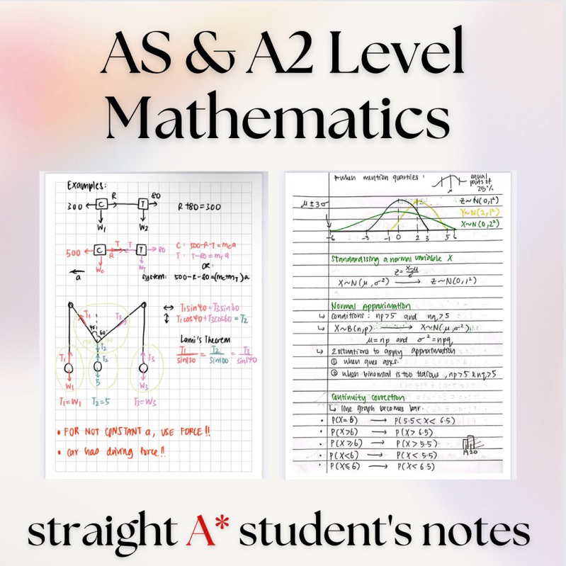 Cambridge AS & A Level Mathematics Notes (2023-2025 Syllabus) — from a ...