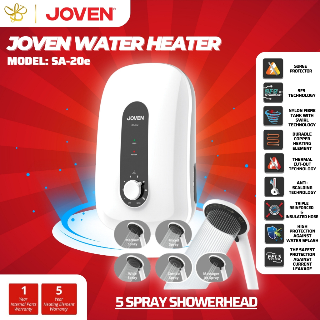 Joven Instant Water Heater With Built-In EELS System (Model: SA20e ...