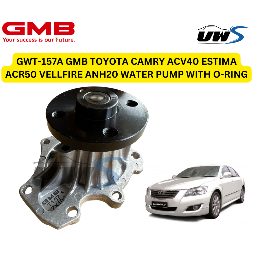 GWT-157A GMB TOYOTA CAMRY ACV40 ESTIMA ACR50 VELLFIRE ANH20 WATER PUMP ...