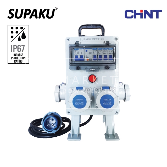 SUPAKU WEATHERPROOF CEE 16A EXTENSION BOX / CEE PLUG & SOCKET - FOR ...