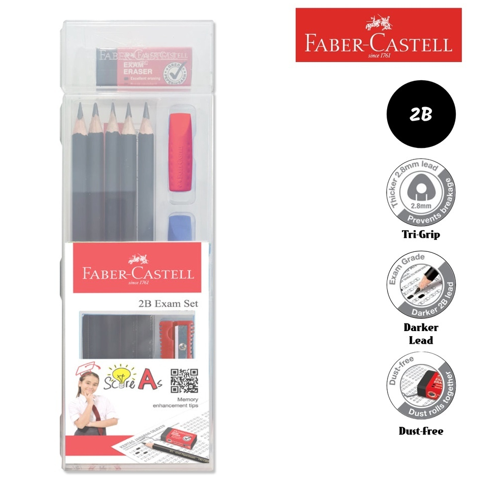 Faber Castell 2B Exam Set / per box | Shopee Malaysia