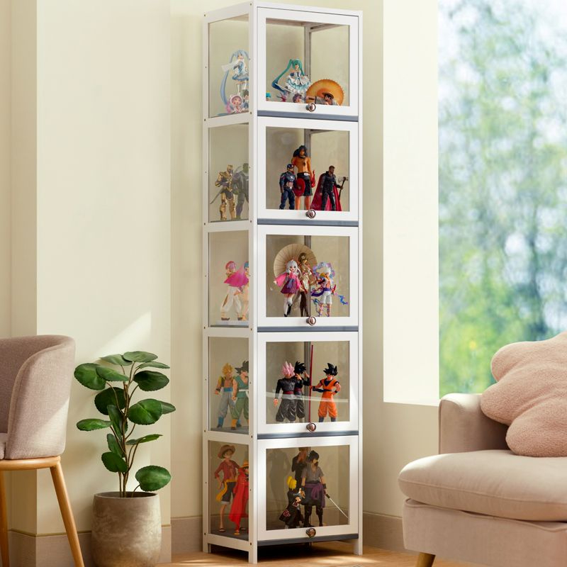 5-layer figure display cabinet product storage cabinet fully ...