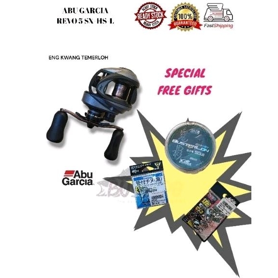 ABU GARCIA REVO 5 SX-HS-L | Shopee Malaysia