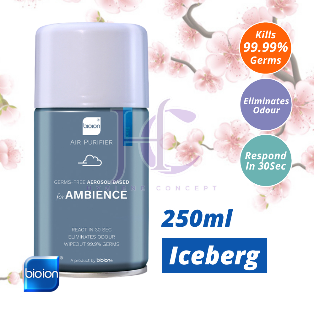 250ml Bioion Deo Sanitizer Germs-Free Air Sanitiser Aerosol / Sanitizer ...