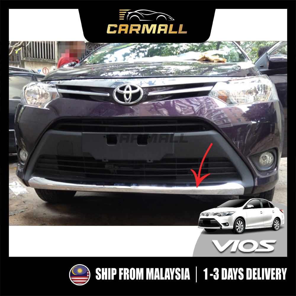 Toyota Vios (3rd Gen) Front Bumper Chrome Lining Front Grille Bumper ...