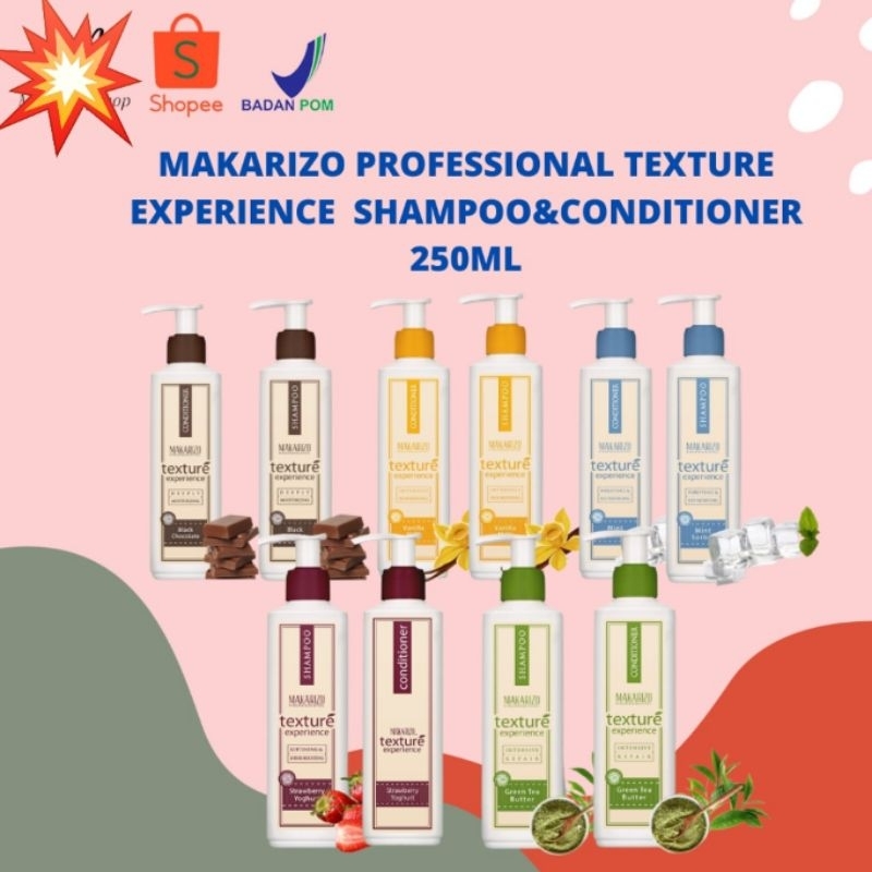 Makarizo Professional Texture Experience Shampoo & Conditioner 250 mL ...