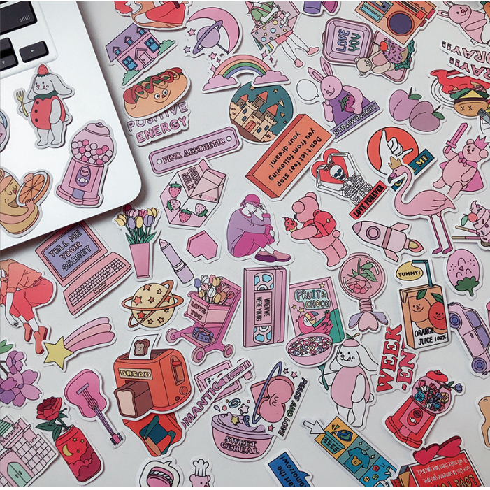 风莫格少女卡通贴纸 70pcs Wind Mog Girl Cartoon Sticker | Shopee Malaysia