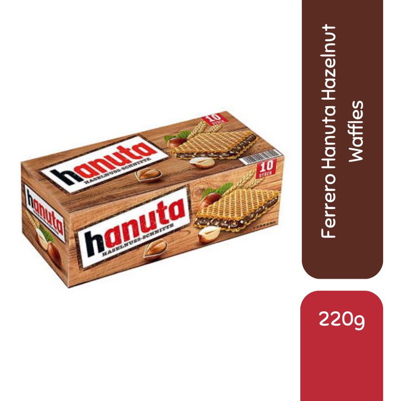 Ferrero Hanuta Hazelnut Waffles 220g | Shopee Malaysia