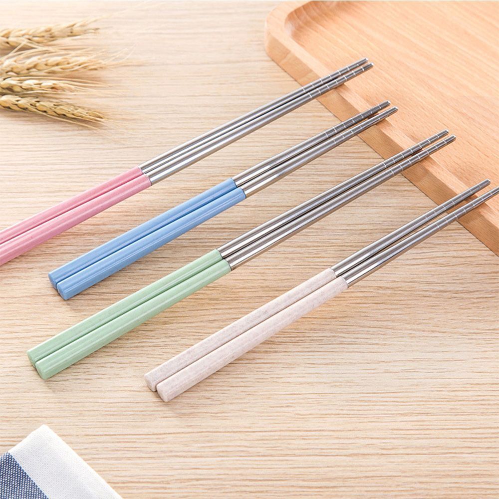(i2) 23cm 304 Stainless Steel Metal Chopsticks Portable Travel ...