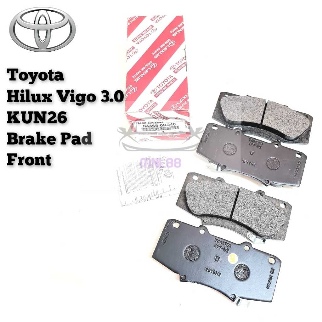 Toyota Hilux Vigo 3.0 KUN26 Front Brake Pad | Shopee Malaysia