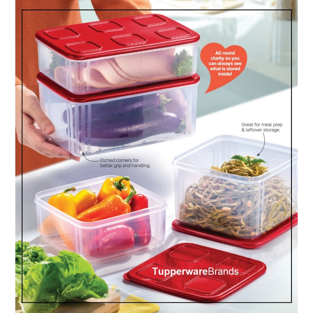 Tupperware Clear Mate Large (2) or Clear Mate Medium (4) | Shopee Malaysia