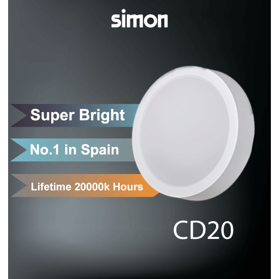SIMON - CD20 LED Downlight Round Recessed SIRIM Approved [1 Year ...