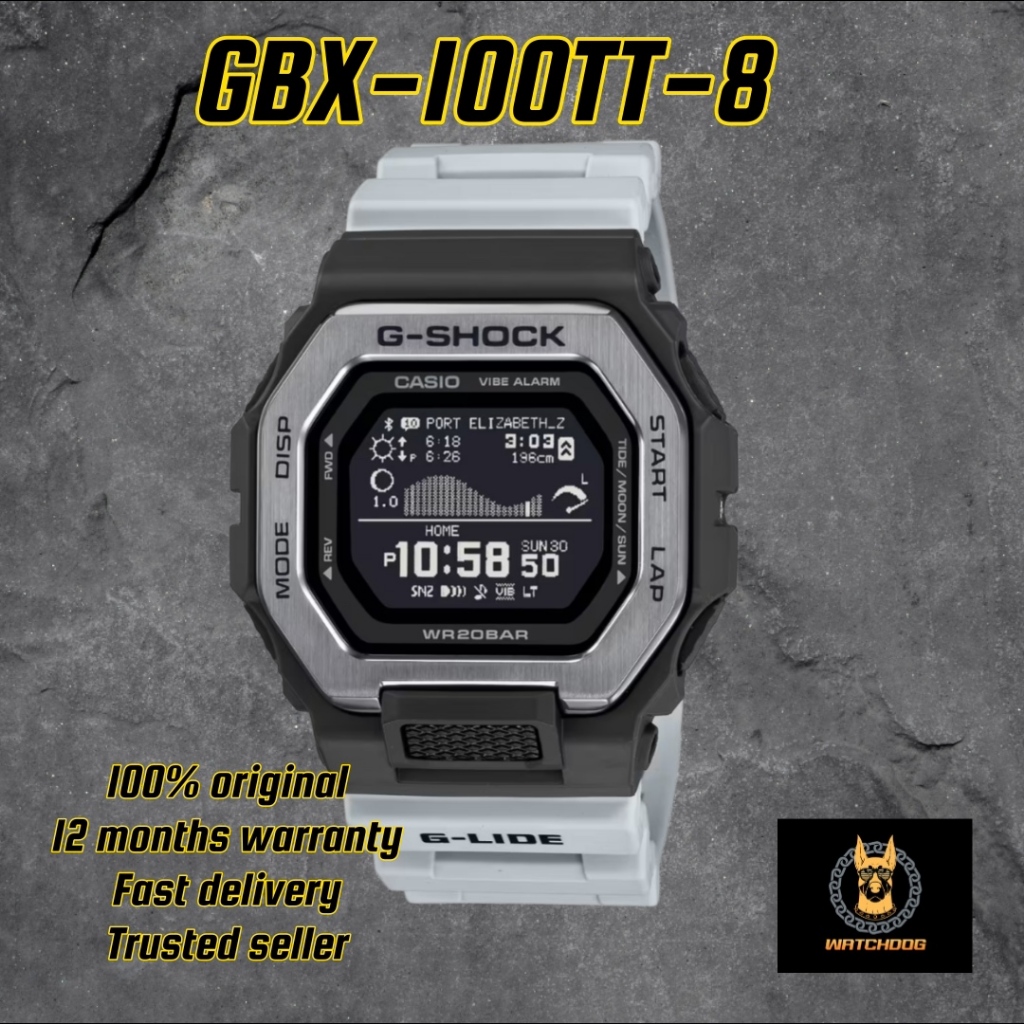 Casio G-Shock GBX-100TT-8 Sport Digital Watch Smart Phone Link 100% Original | Shopee Malaysia
