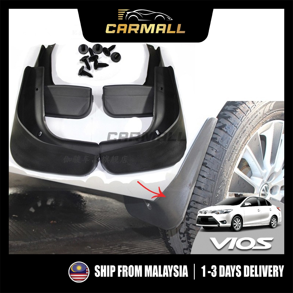Toyota Vios (3rd Gen) Mud Flats / Mudguards Fenders Mud Flaps Splash ...