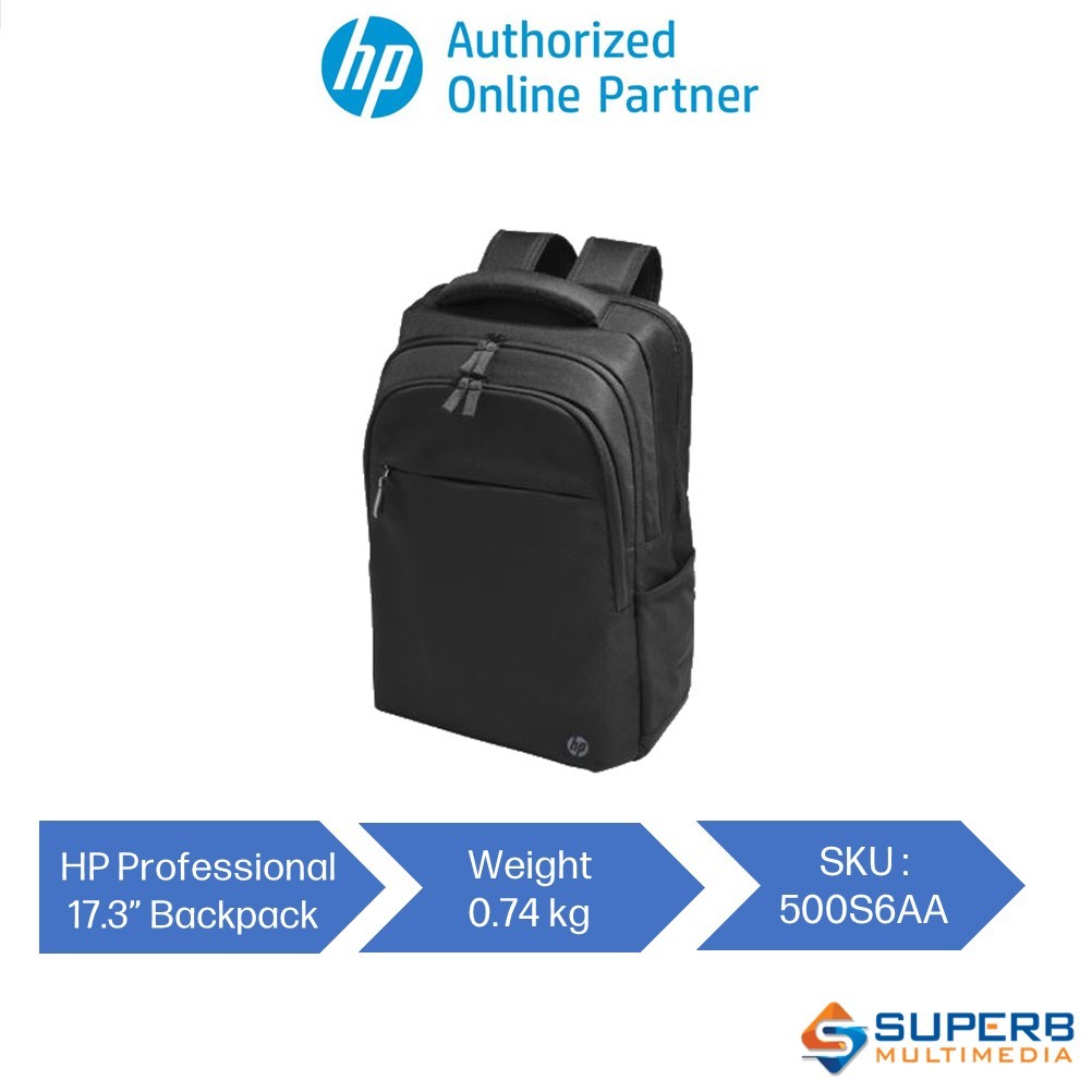 HP Professional 17.3-inch Backpack (500S6AA) | Shopee Malaysia