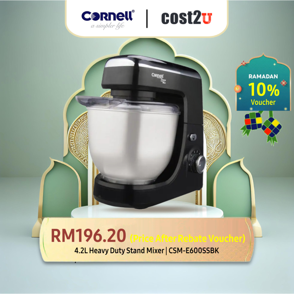 Cornell 4.2L Heavy Duty Stand Mixer | CSM-E600SSBK CSME600SSBK (Food ...