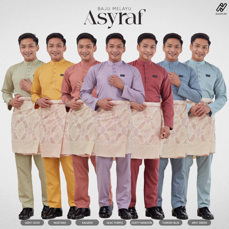 BAJU MELAYU ASYRAF CEKAK MUSANG REGULAR FIT BY HASNURI | Shopee Malaysia