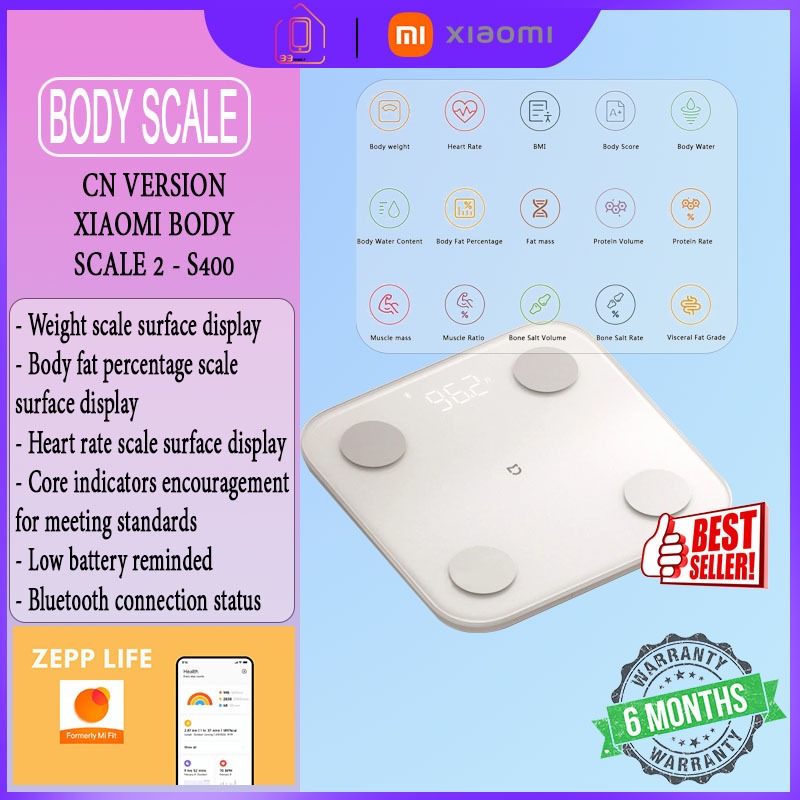 Xiaomi Mijia Smart Body Scale & Body Fat Analyzers Weight Scale 2 LED ...