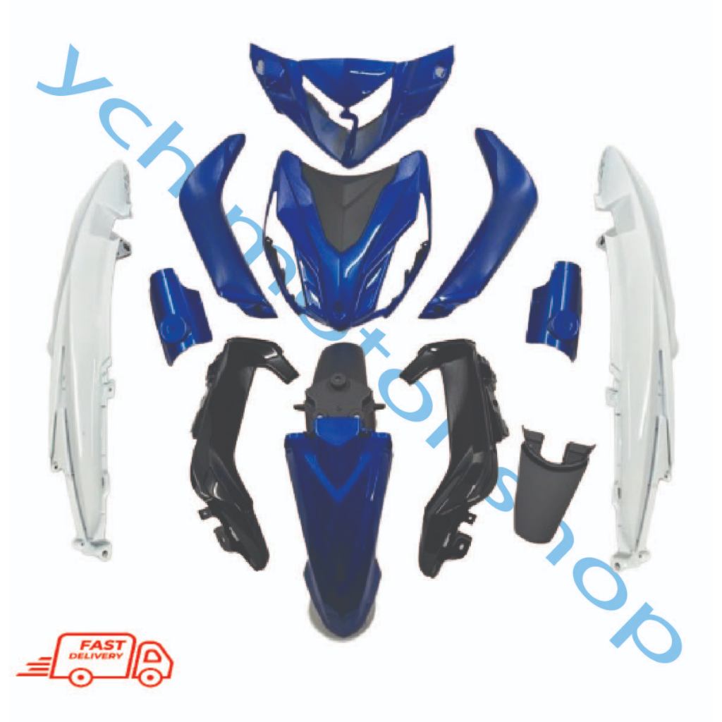 MODENAS KRISS MR 2 MR2 110 COVER SET BODY COVER SET COVERSET BLUE RED OEM BIRU MERAH | Shopee ...