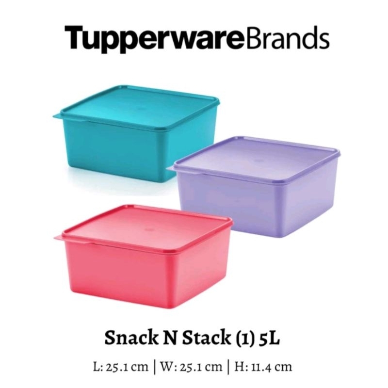 Tupperware Snack & Stack 5L (1pc) | Shopee Malaysia