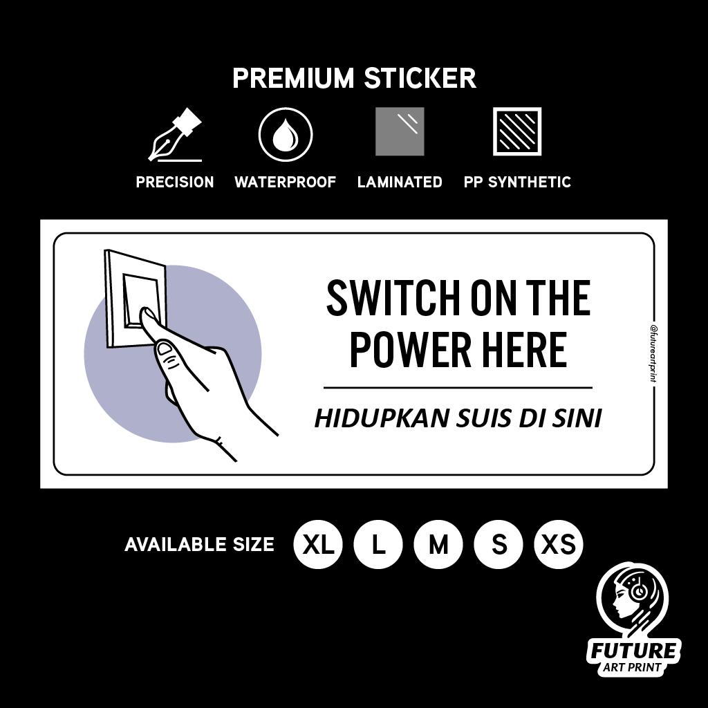 Switch On Power Light Lamp. Hidup Buka Suis Lampu Electric. Premium ...