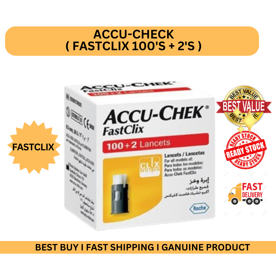 ACCUCHECK FASTCLIX ( 100'S + 2'S ) | Shopee Malaysia