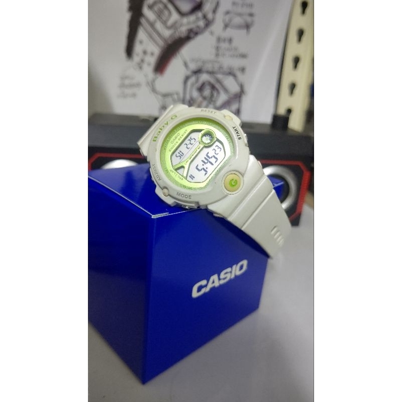 Casio baby G BG6903 china 3408,glossy white,green face,water resist200m ...